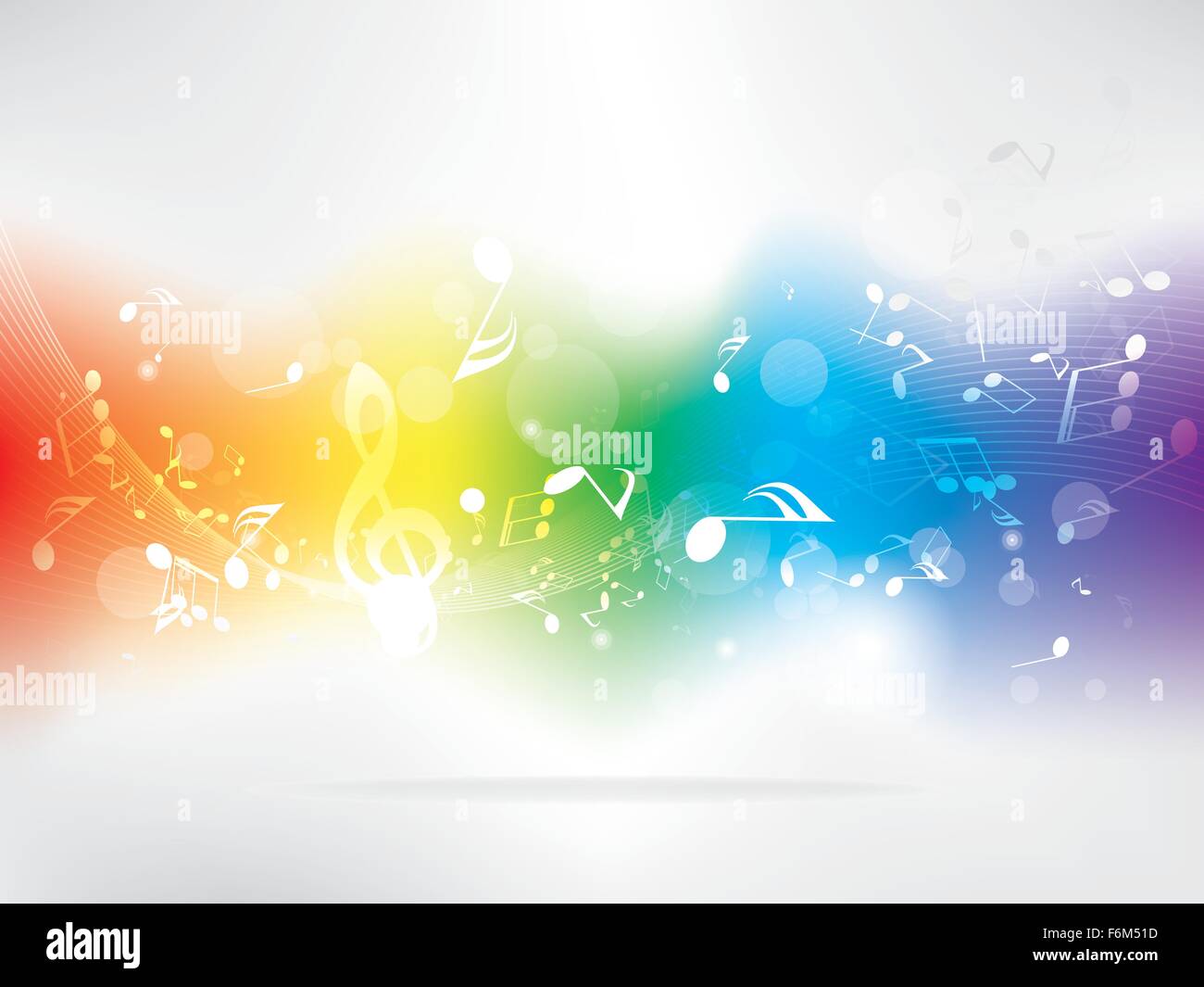 Abstract music background with notes Stock Vector Image & Art - Alamy