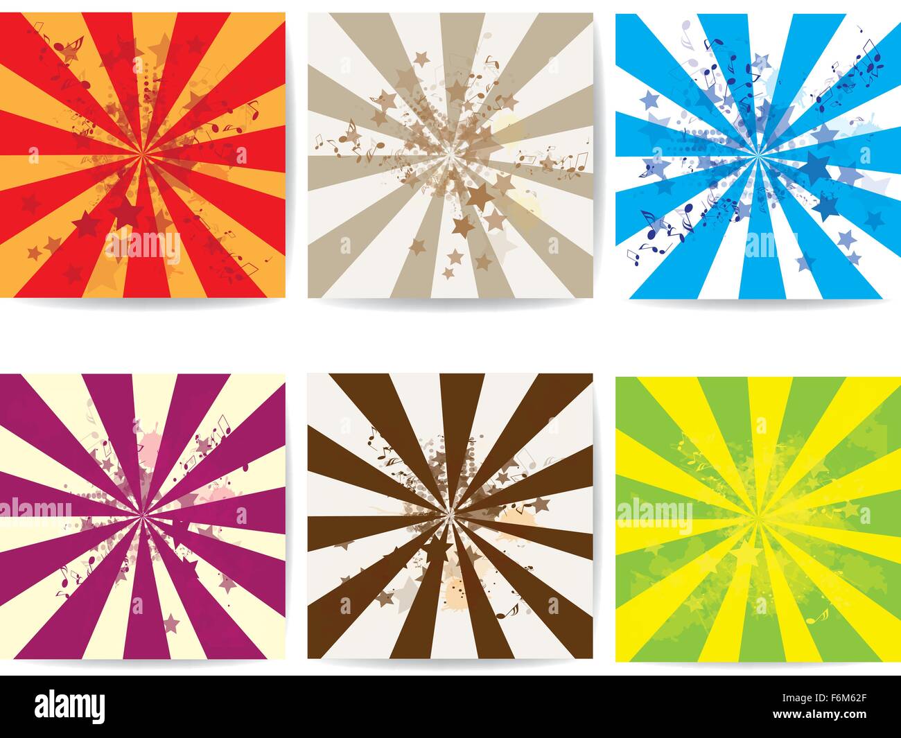 Set of lined grunge backgrounds. Abstract vector illustration with ...