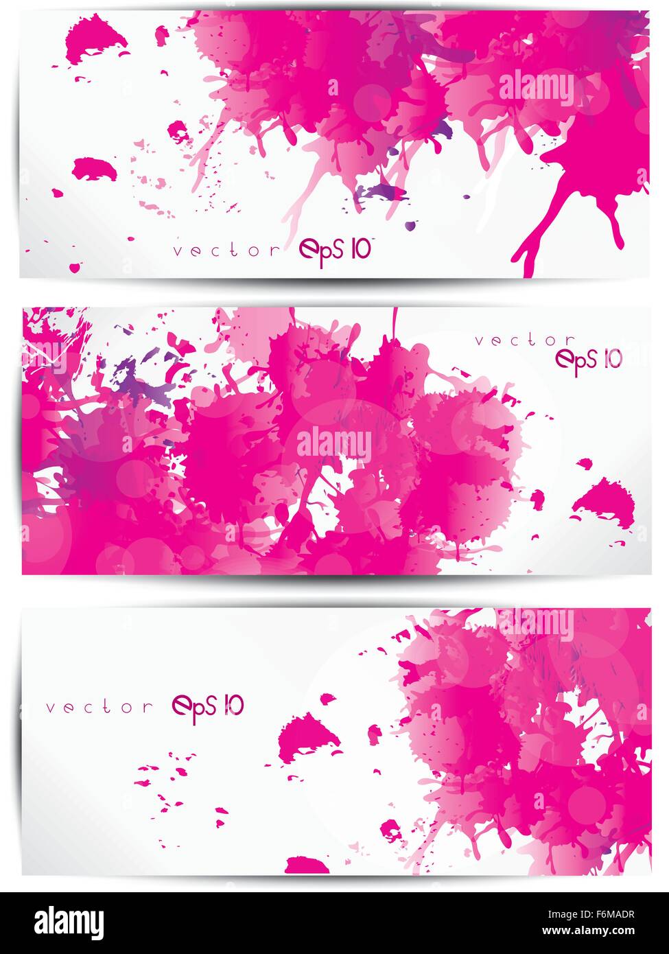 Set of abstract colorful web headers and cards. Abstract vector ...