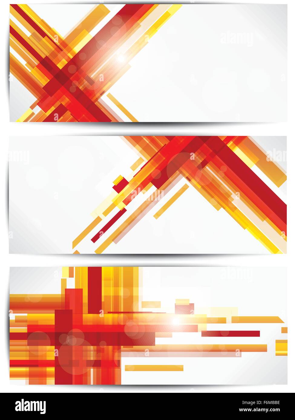 Set of abstract colorful web headers and cards. Abstract vector ...