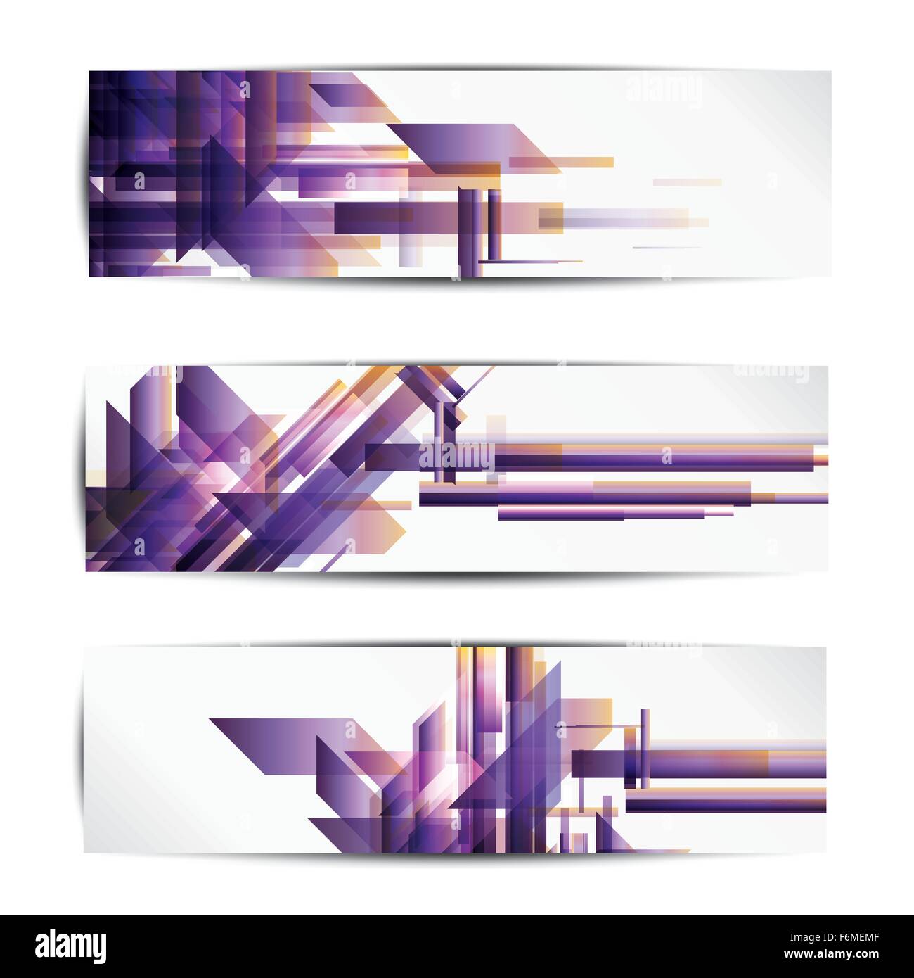 Set of abstract colorful web headers and cards. Abstract vector ...