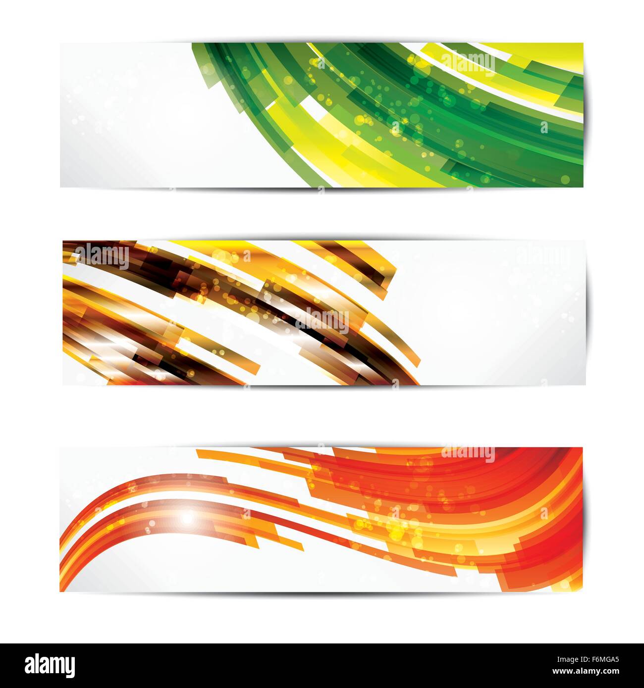 Set of abstract colorful web headers and cards. Abstract vector ...