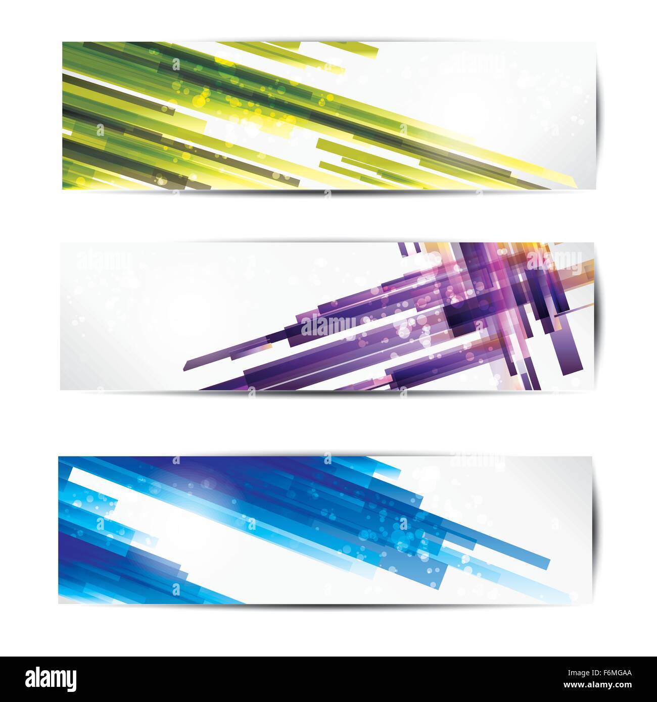 Set Of Abstract Colorful Web Headers And Cards Abstract Vector Illustration With Background