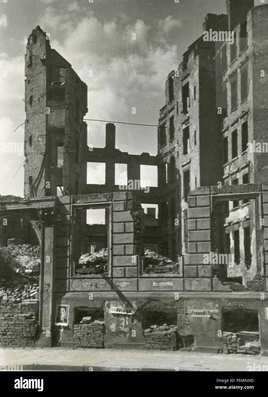 Berlin destroyed after the second world war, Germany Stock Photo - Alamy