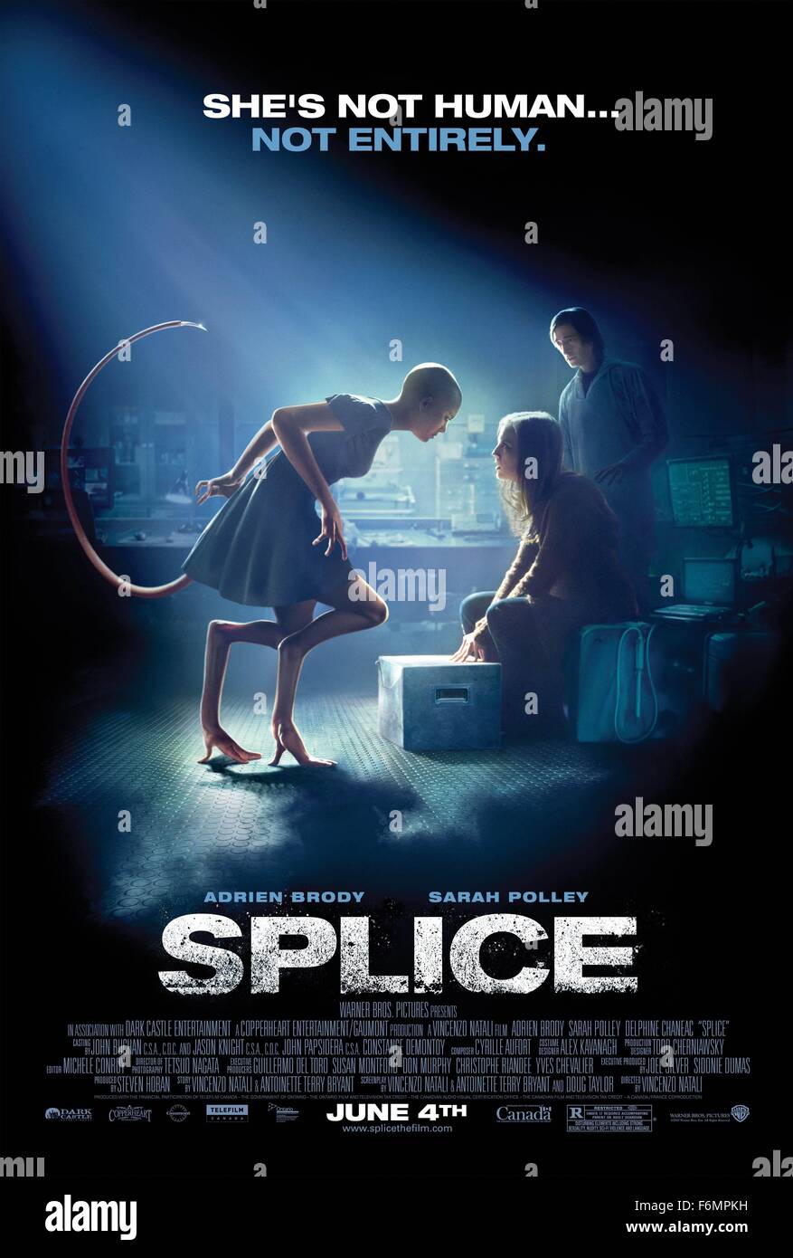 RELEASE DATE: 4 June 2010. MOVIE TITLE: Splice. STUDIO: Copperheart ...