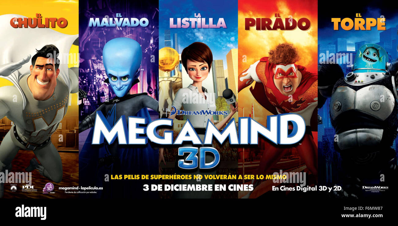 RELEASE DATE: November 5, 2010. MOVIE TITLE: Megamind. STUDIO ...