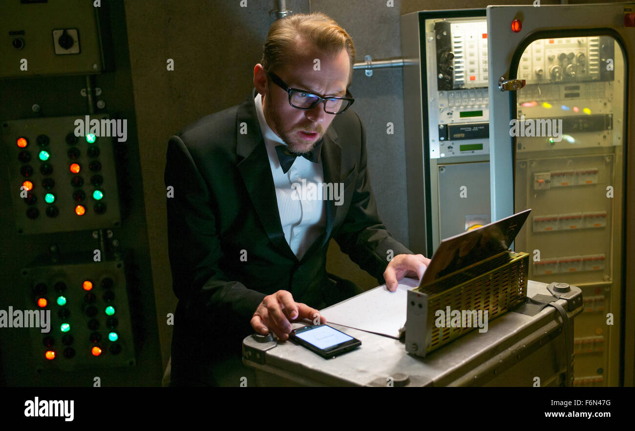 Simon pegg as benji dunn film title mission hi-res stock photography ...