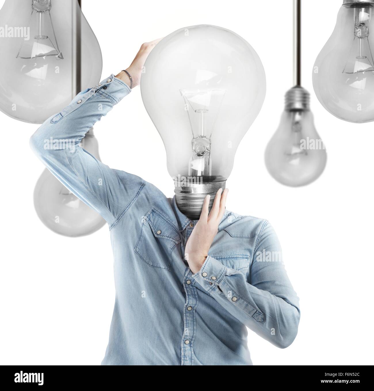 Man big brain thought hi-res stock photography and images - Alamy