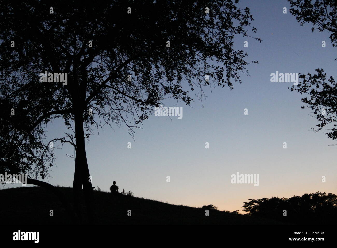 Boy thinking silhouette hi-res stock photography and images - Alamy