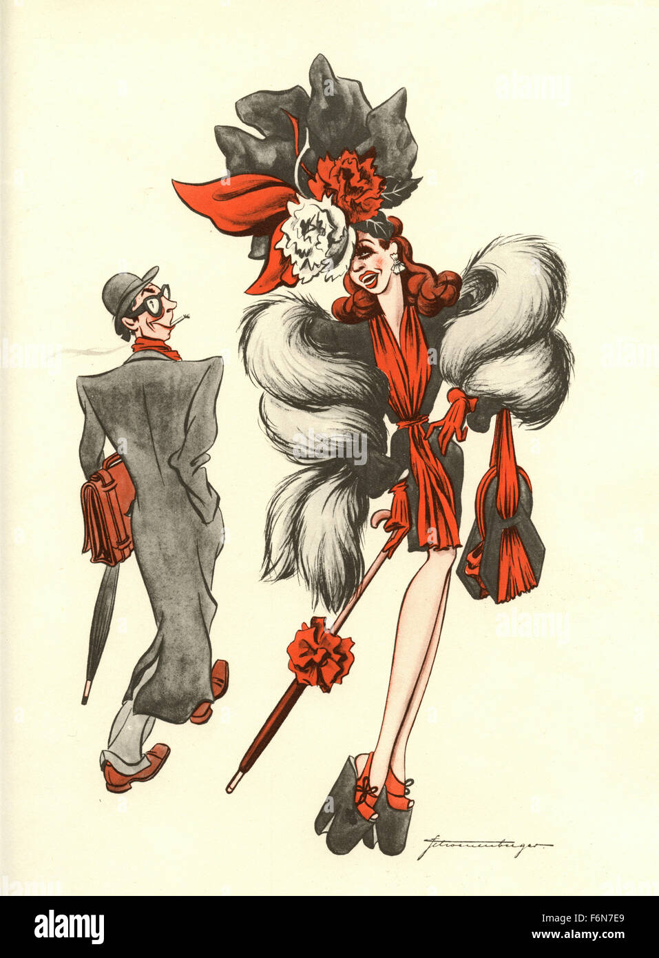 German satirical illustrations 1950 hi-res stock photography and images ...