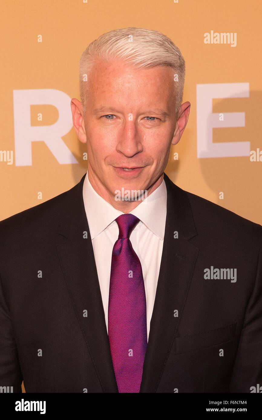 New York, NY, USA. 17th Nov, 2015. Anderson Cooper at arrivals for CNN ...