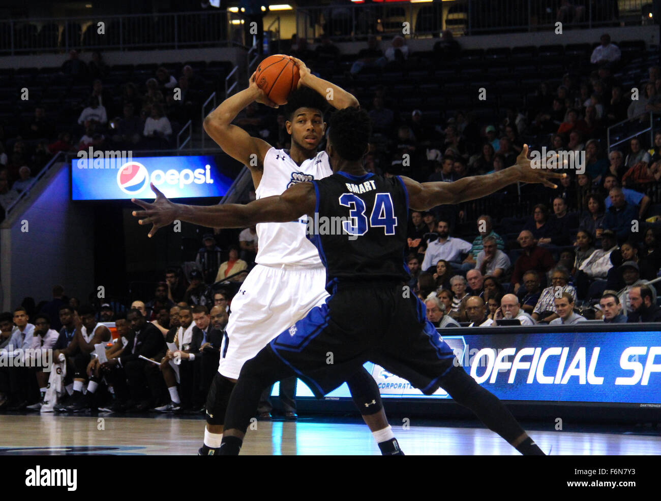 Norfolk, VA, USA. 16th Nov, 2015. Old Dominion Monarchs forward Brandan ...
