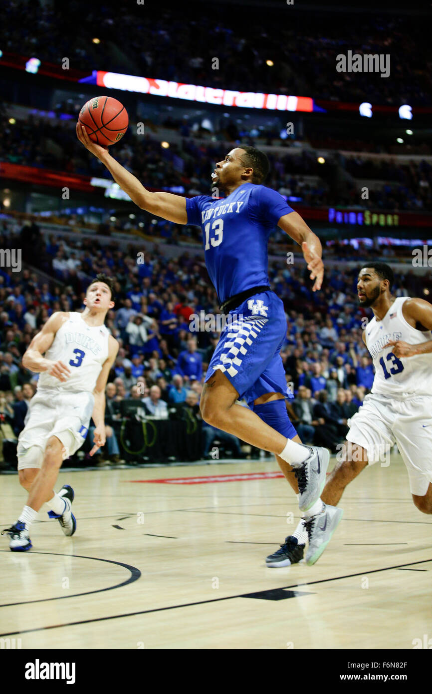 Chicago, IL, USA. 17th Nov, 2015. Kentucky Wildcats guard Isaiah ...