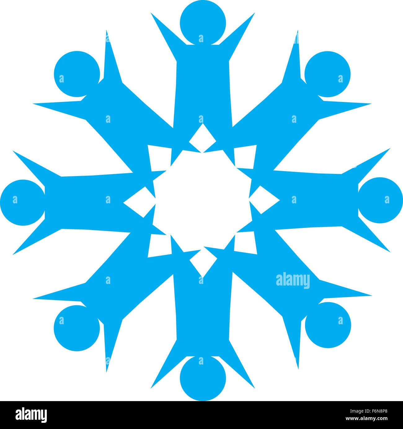 Circle of Kids Icon Stock Photo - Alamy