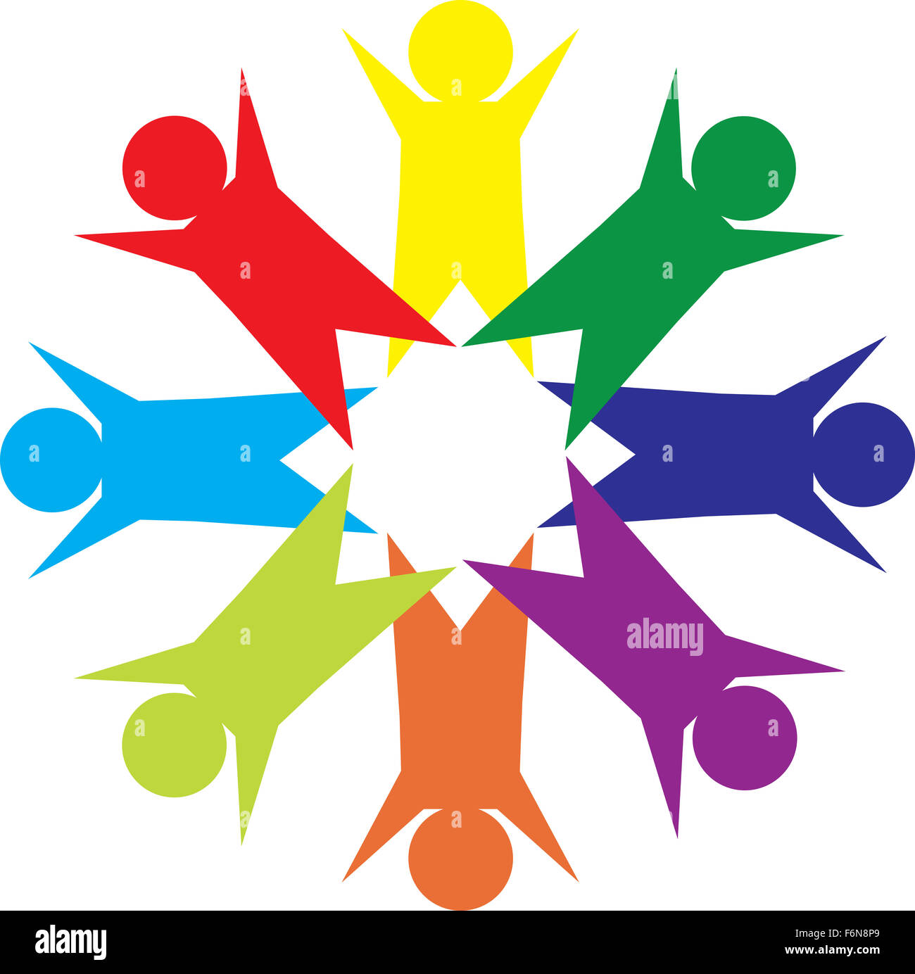 Circle of kids icon hi-res stock photography and images - Alamy