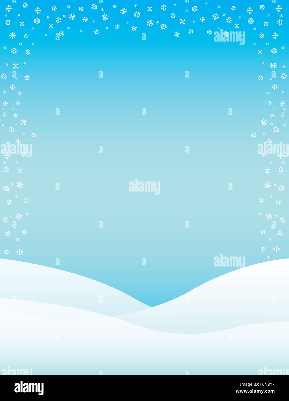 Winter Snowflake Holiday Frozen Template Background Stock Photo - Alamy