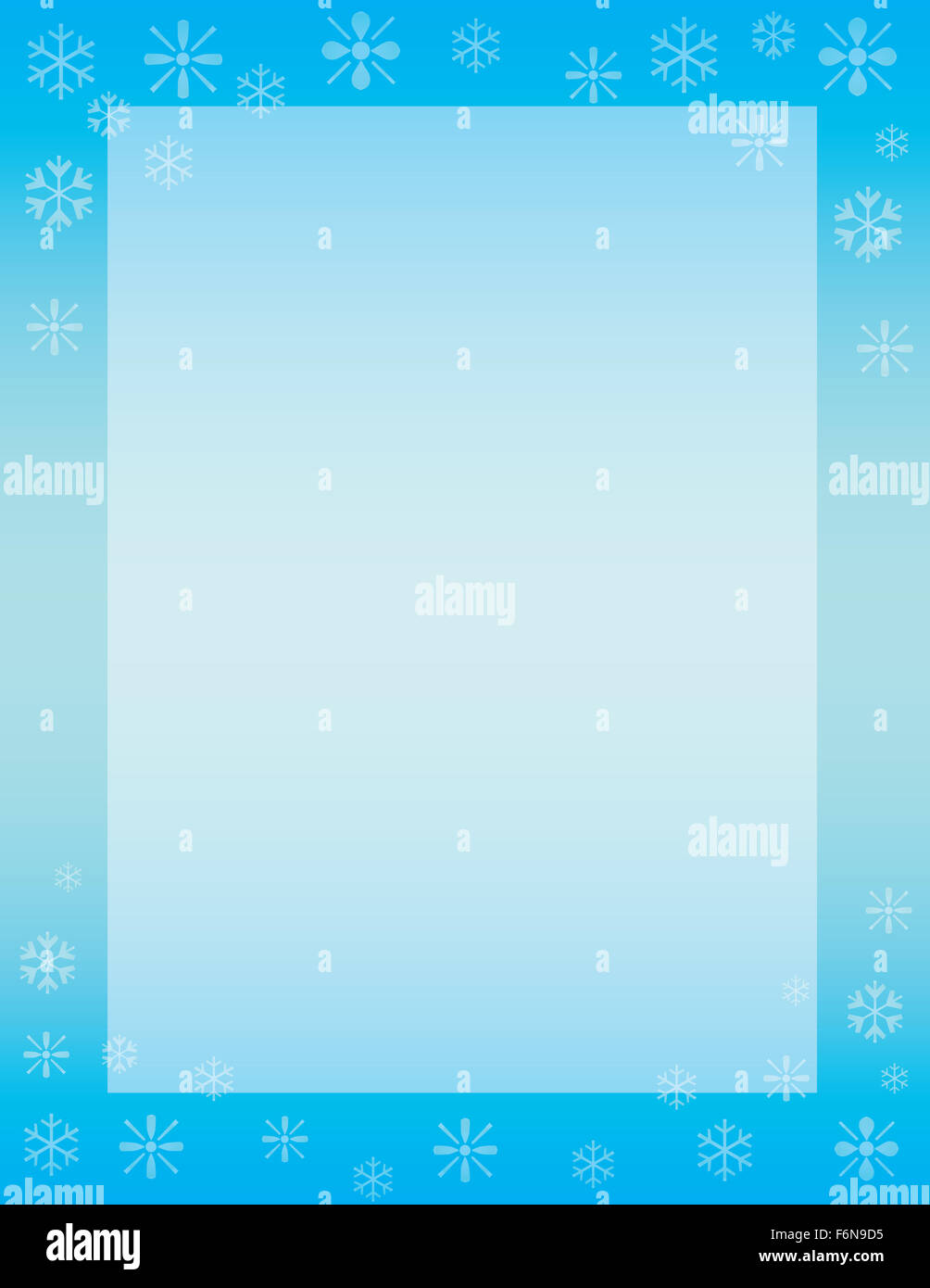 Winter Snowflake Holiday Frozen Template Background Stock Photo - Alamy