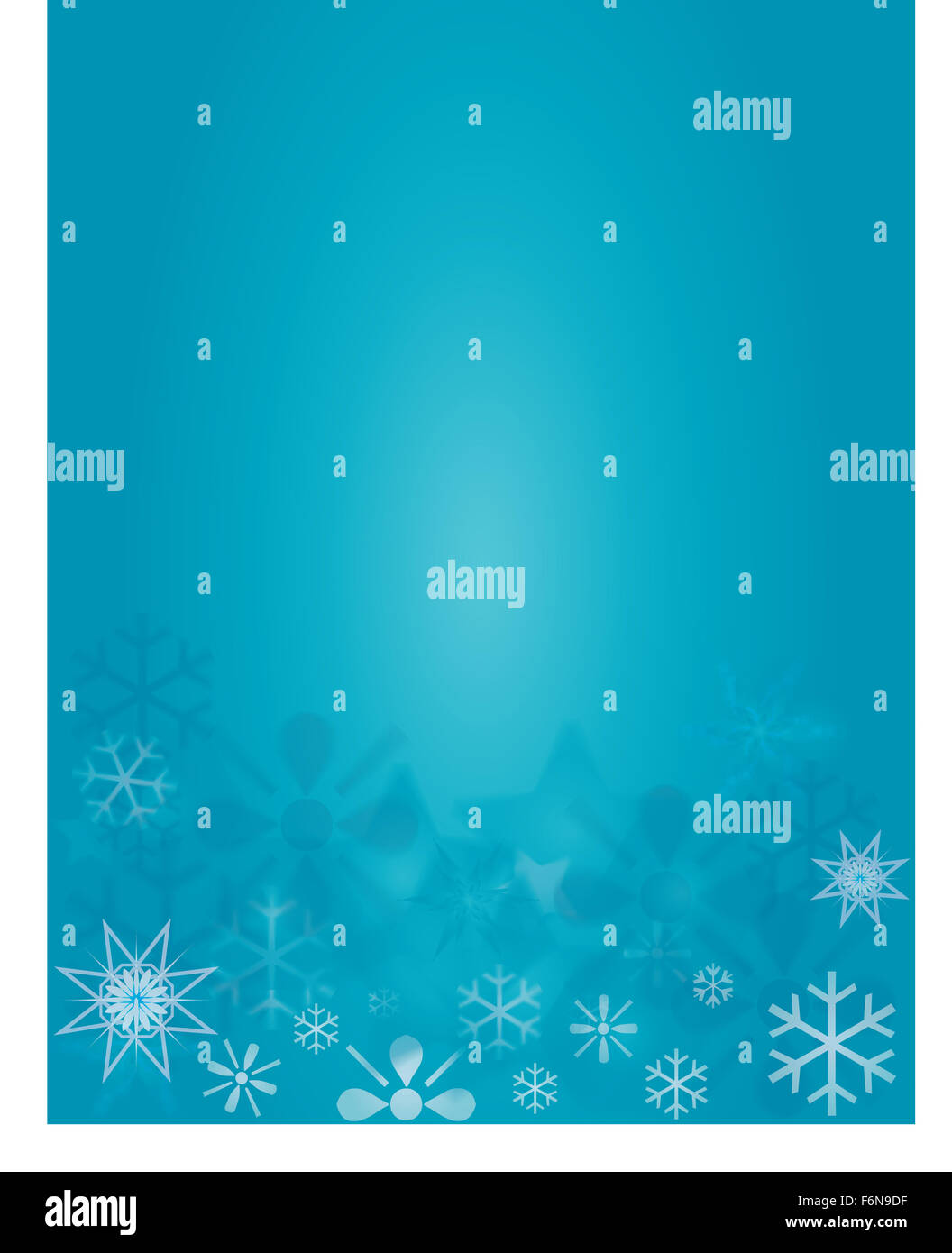 Winter Snowflake Holiday Frozen Template Background Stock Photo - Alamy