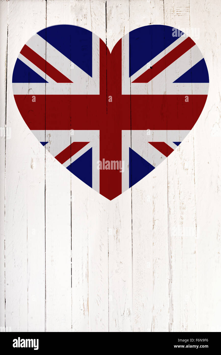 England flag heart hi-res stock photography and images - Alamy