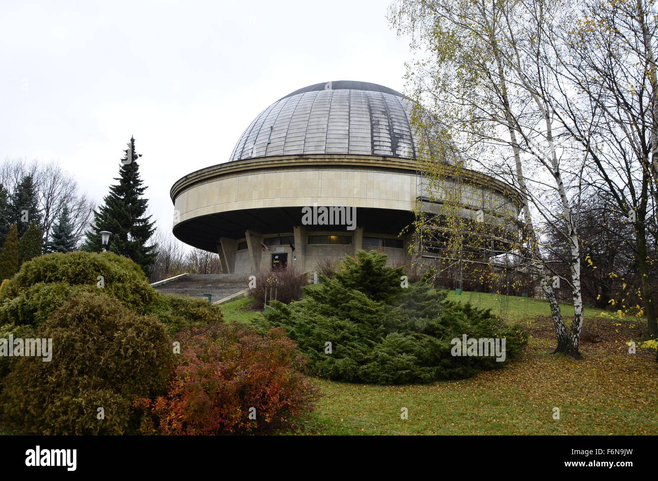 Silesian a planetarium in Chorzow Stock Photo - Alamy