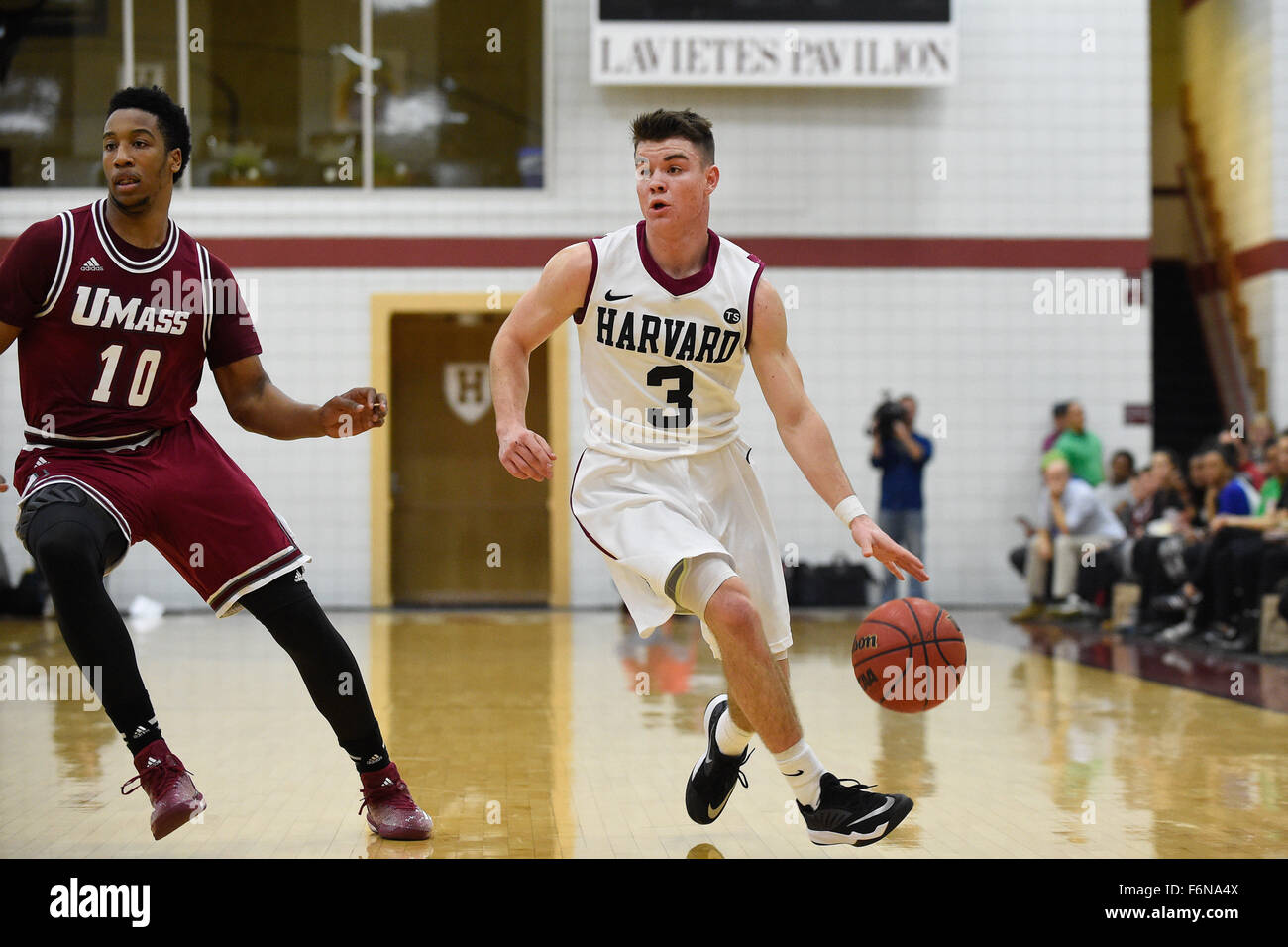 Tuesday, November 17, 2015: Harvard Crimson guard Tommy McCarthy (3 ...