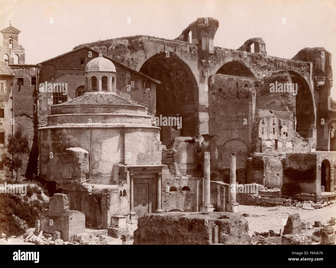 The Temple of Romulus, Roman Forum, Rome, Italy Stock Photo - Alamy