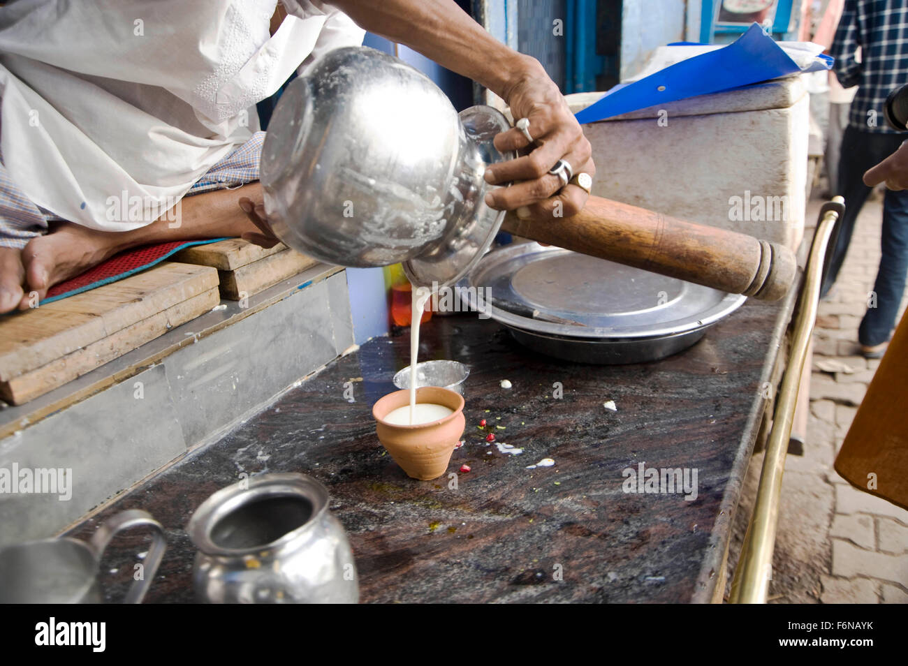 Lassi shop, varanasi, uttar pradesh, india, asia Stock Photo - Alamy