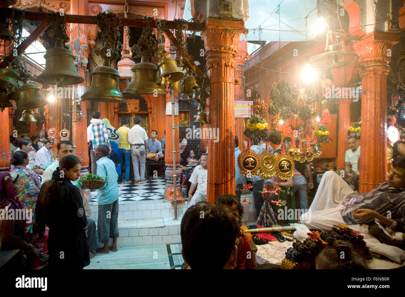 Kala bhairav temple, varanasi, uttar pradesh, india, asia Stock Photo ...