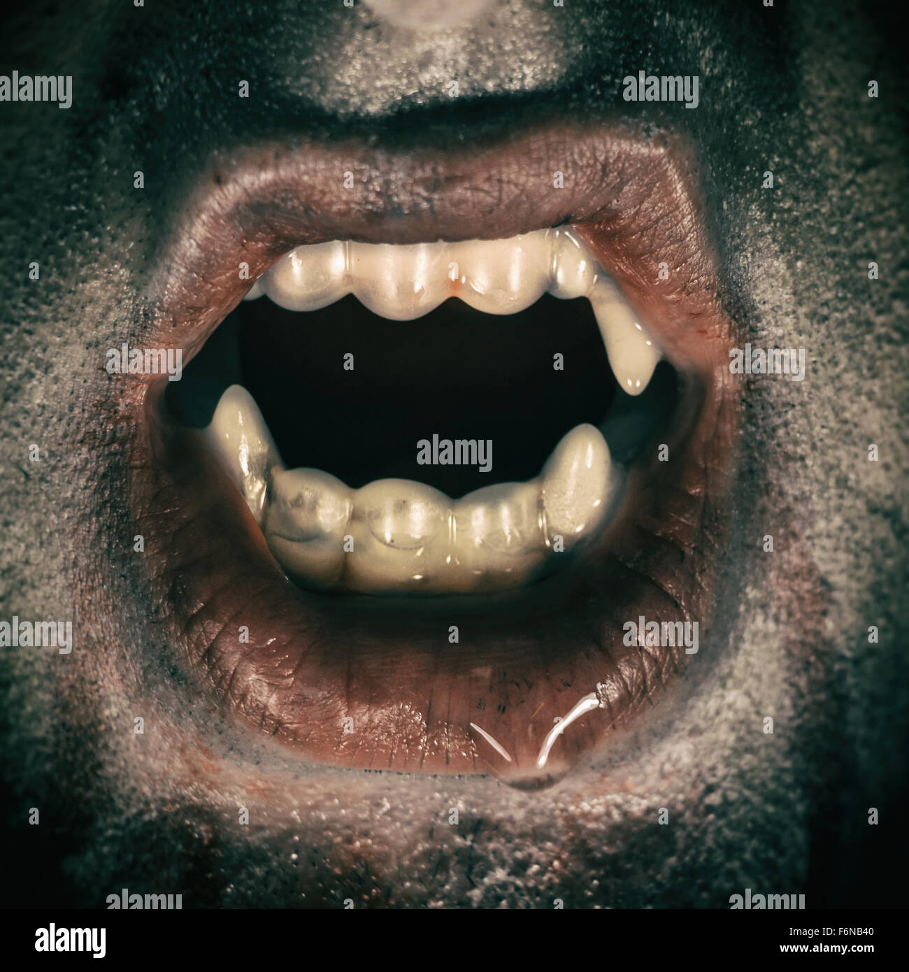 Male vampire mouth hi-res stock photography and images - Alamy