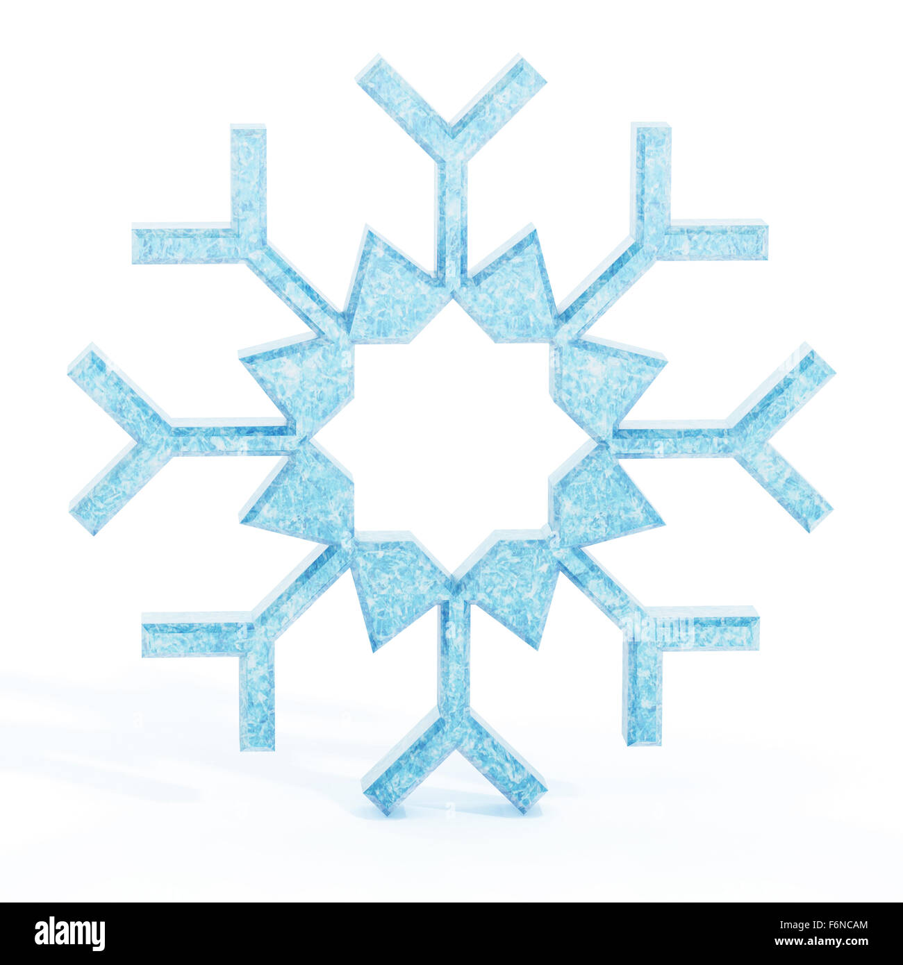 Snowflake isolated on white background Stock Photo - Alamy