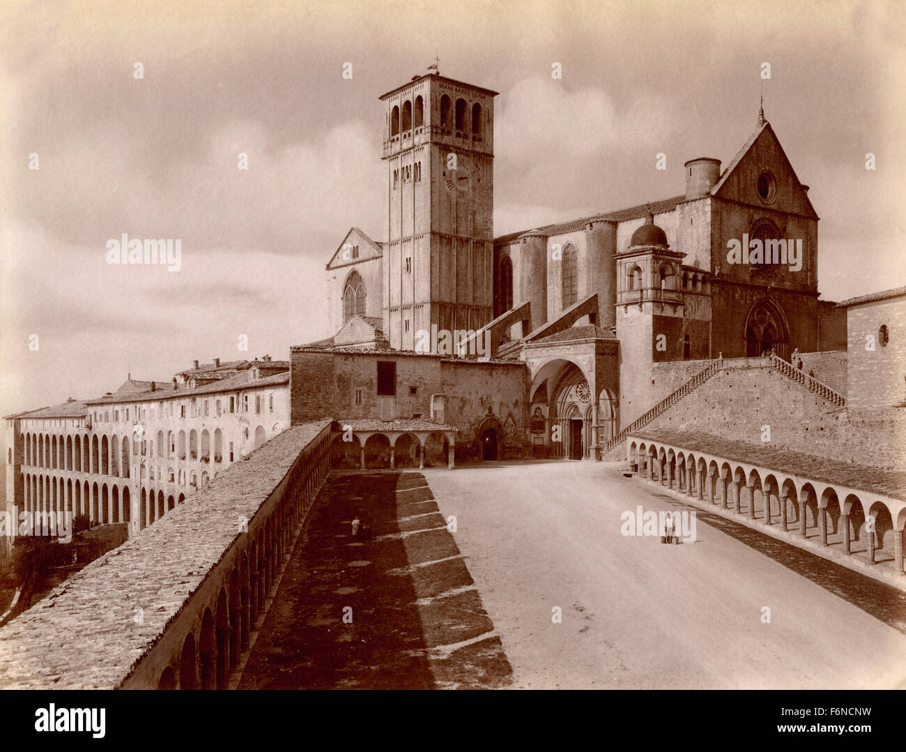Upper and Lower Churches, Assisi, Italy Stock Photo - Alamy