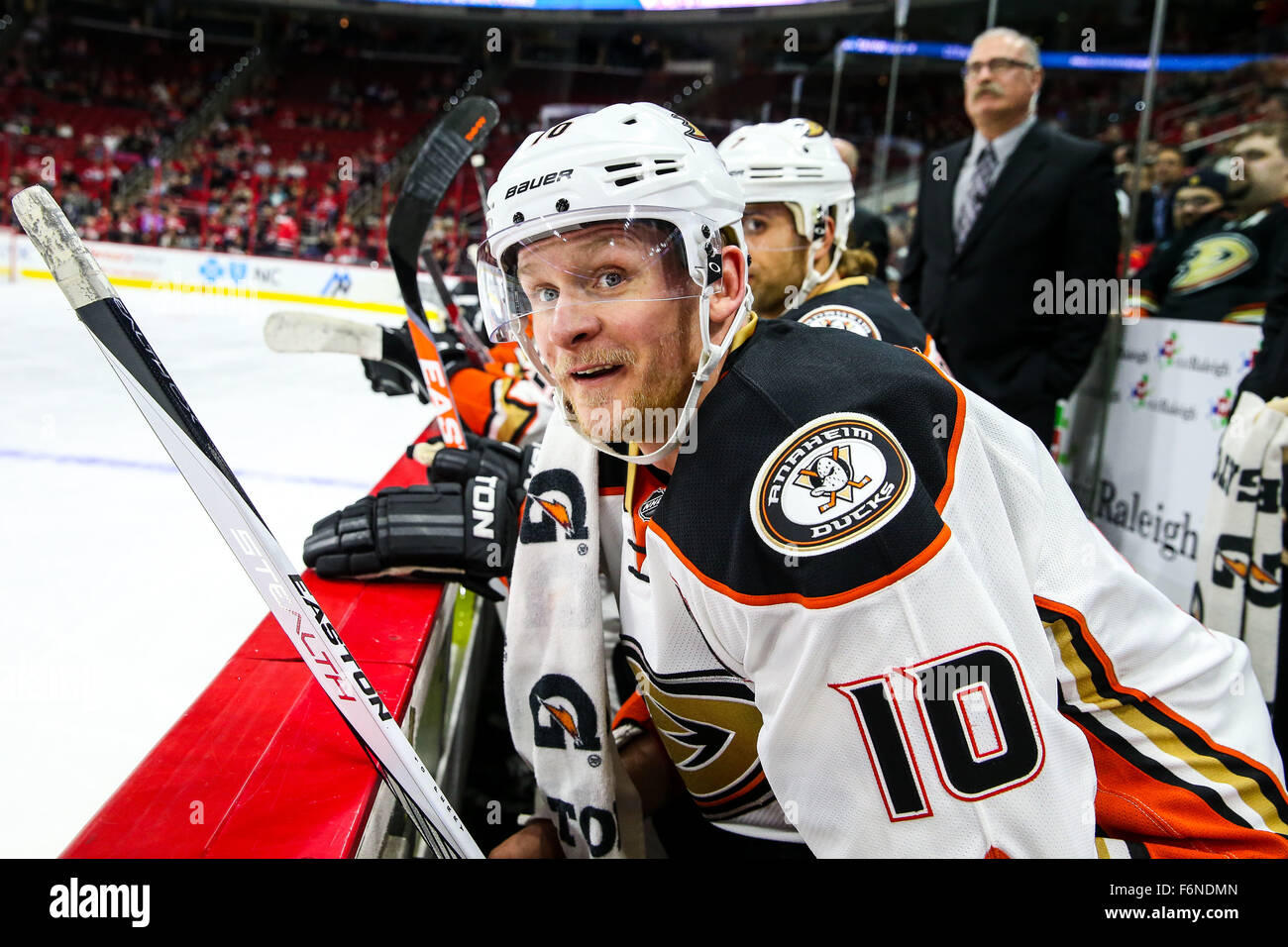 Raleigh, North Carolina, USA. 16th Nov, 2015. Anaheim Ducks right wing ...