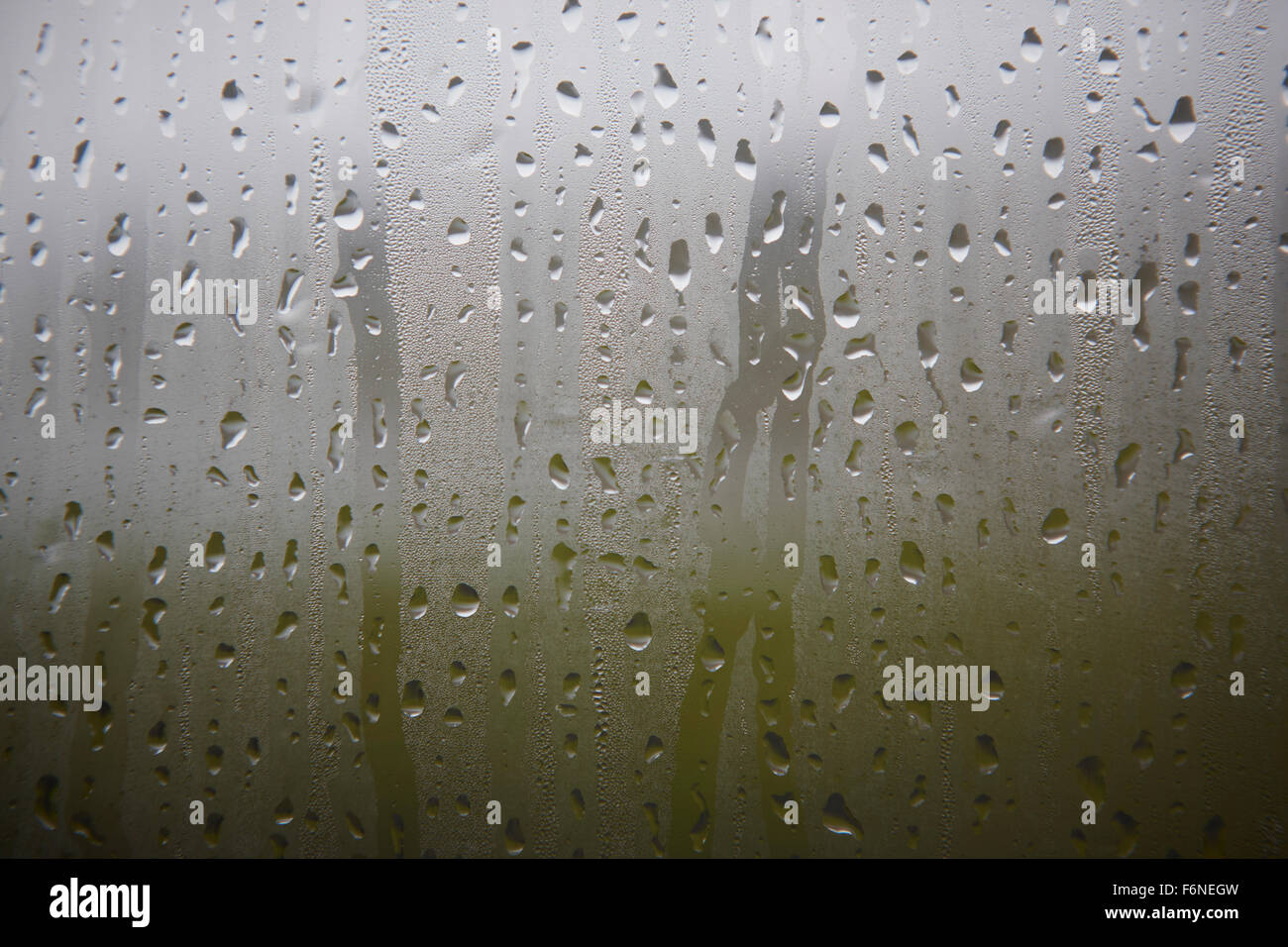 Misted glass with water drops and frost Stock Photo - Alamy