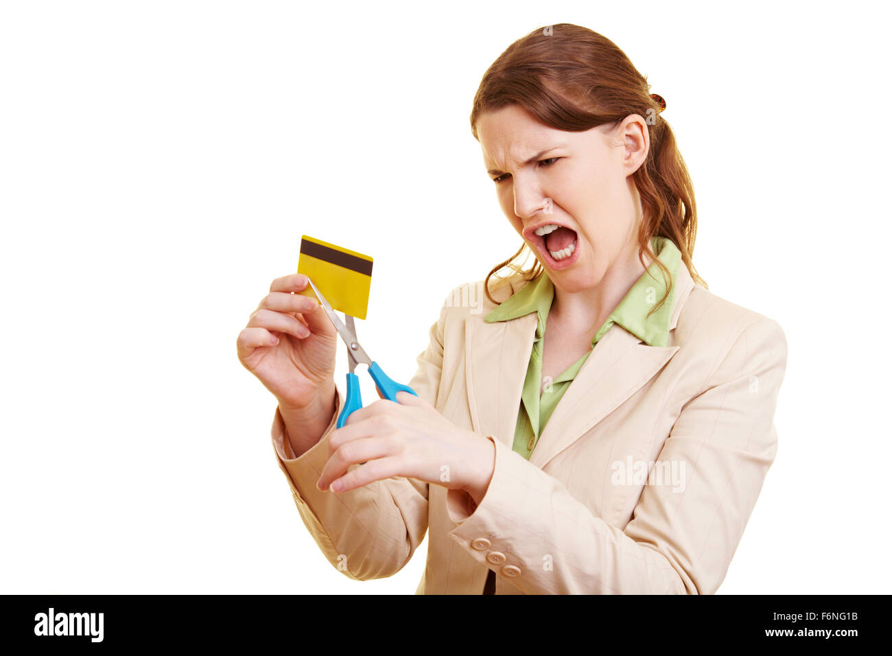 Credit card scissors hi-res stock photography and images - Alamy