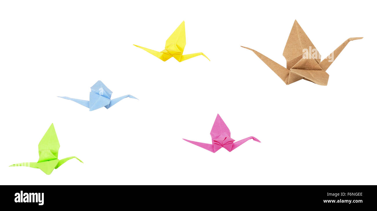 Paper folded animal origami Cut Out Stock Images & Pictures - Alamy