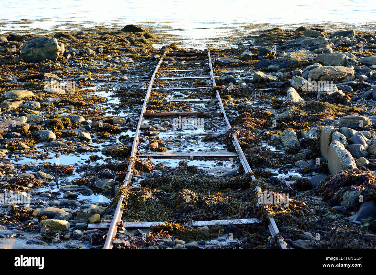 boat landing ramp near sea shore in sunshine Stock Photo - Alamy