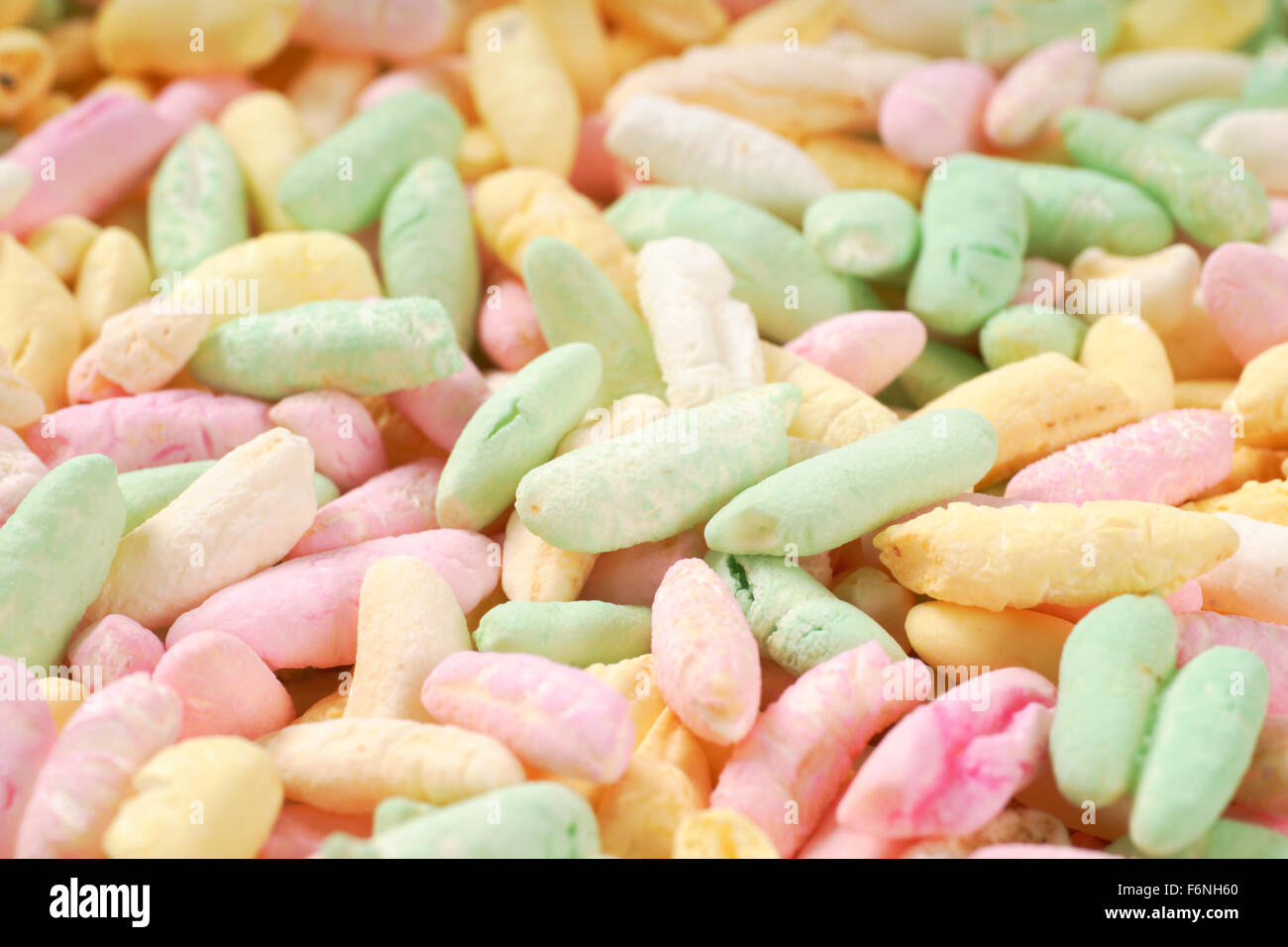 detail of colorful puffed rice backgrounds Stock Photo - Alamy
