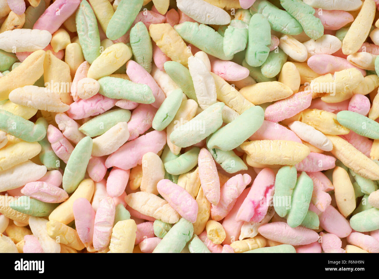 close up of colorful puffed rice backgrounds Stock Photo - Alamy