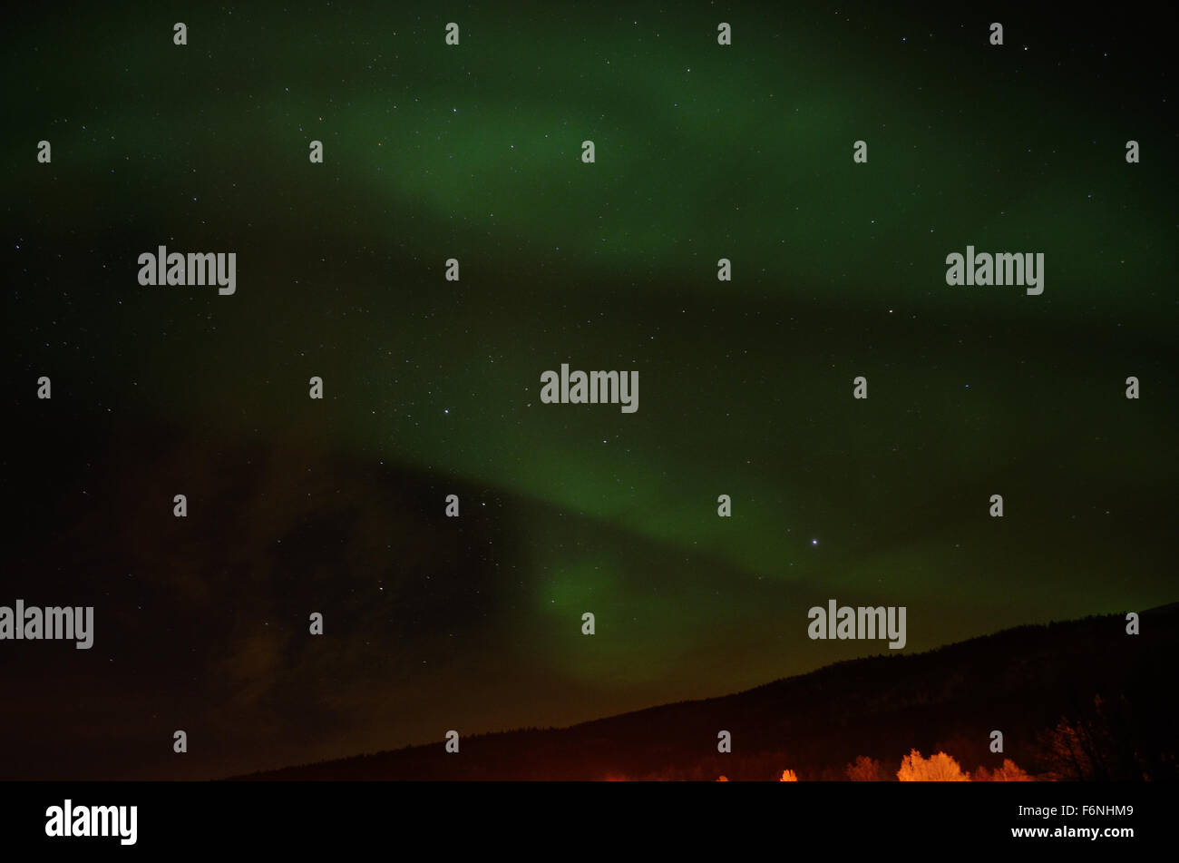 vibrant aurora borealis, northern light on the arctic night sky Stock ...