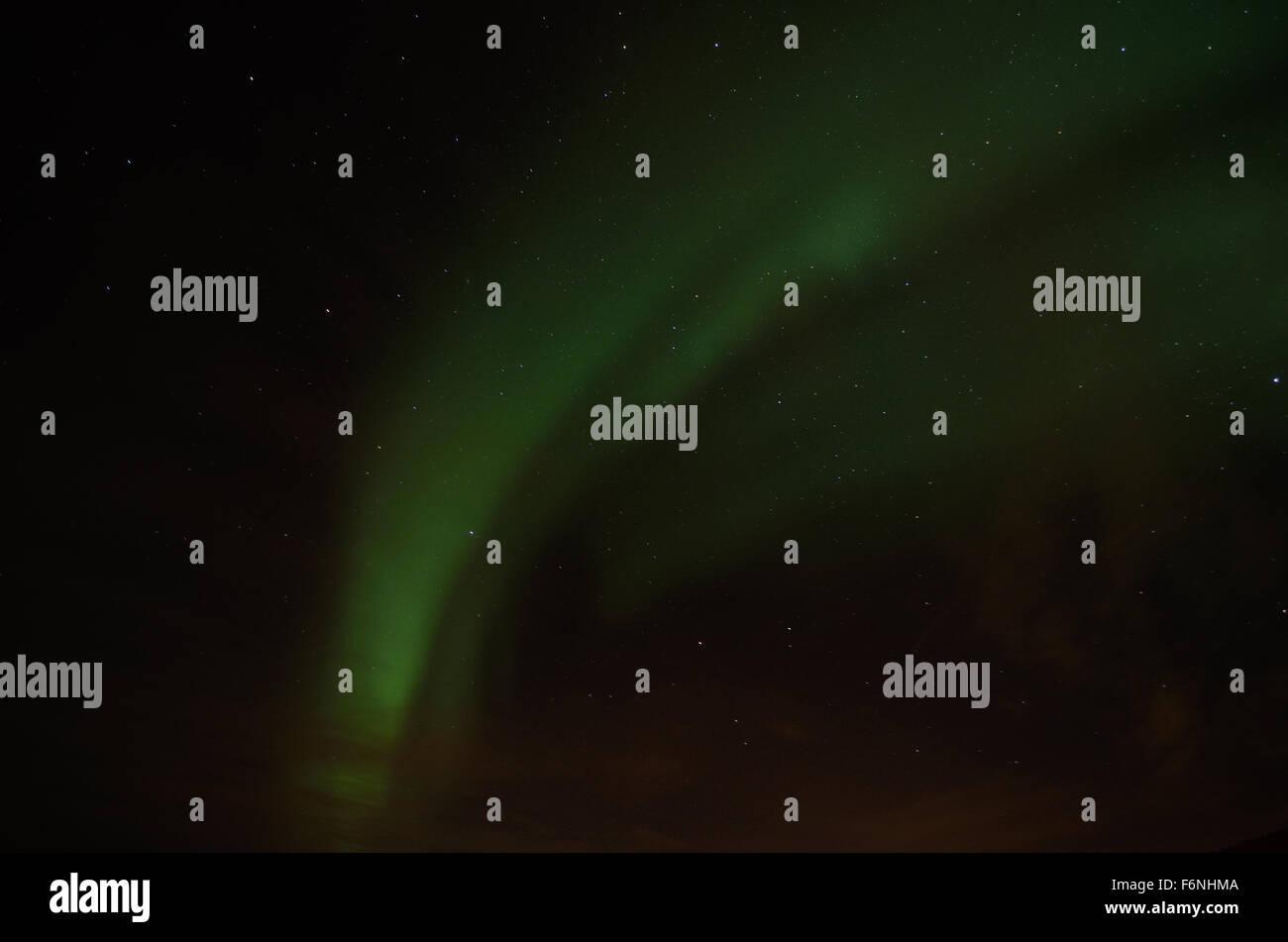 vibrant aurora borealis, northern light on the arctic night sky Stock ...