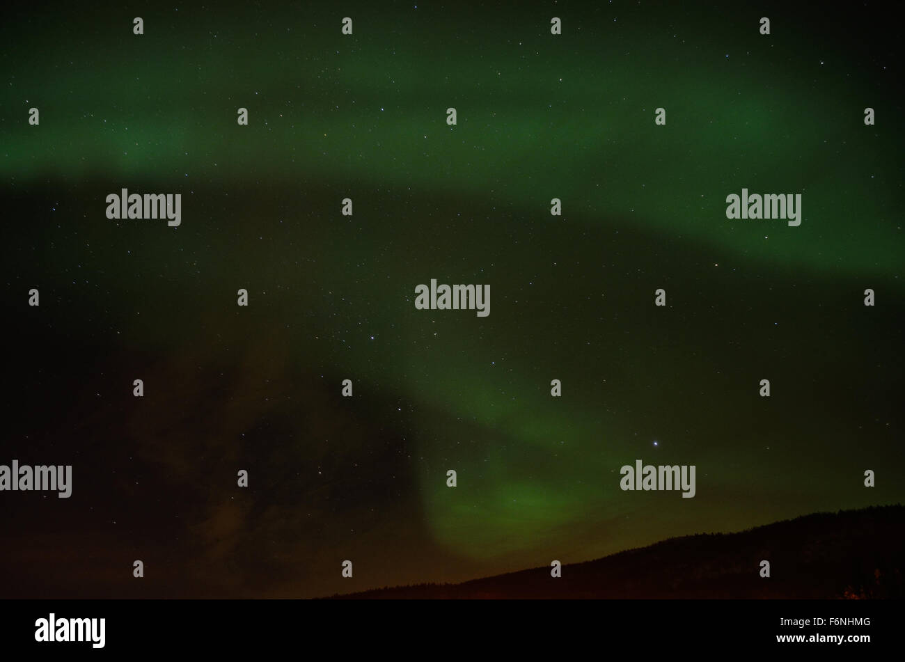 vibrant aurora borealis, northern light on the arctic night sky Stock ...