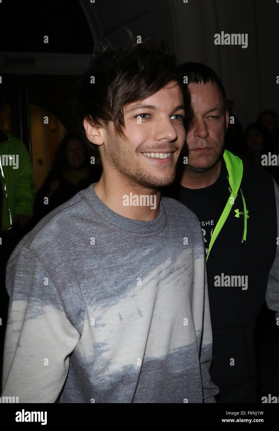 London, UK, 12th Nov 2015: Louis Tomlinson of One Direction seen at BBC ...