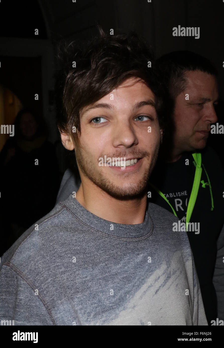 London, UK, 12th Nov 2015: Louis Tomlinson of One Direction seen at BBC ...