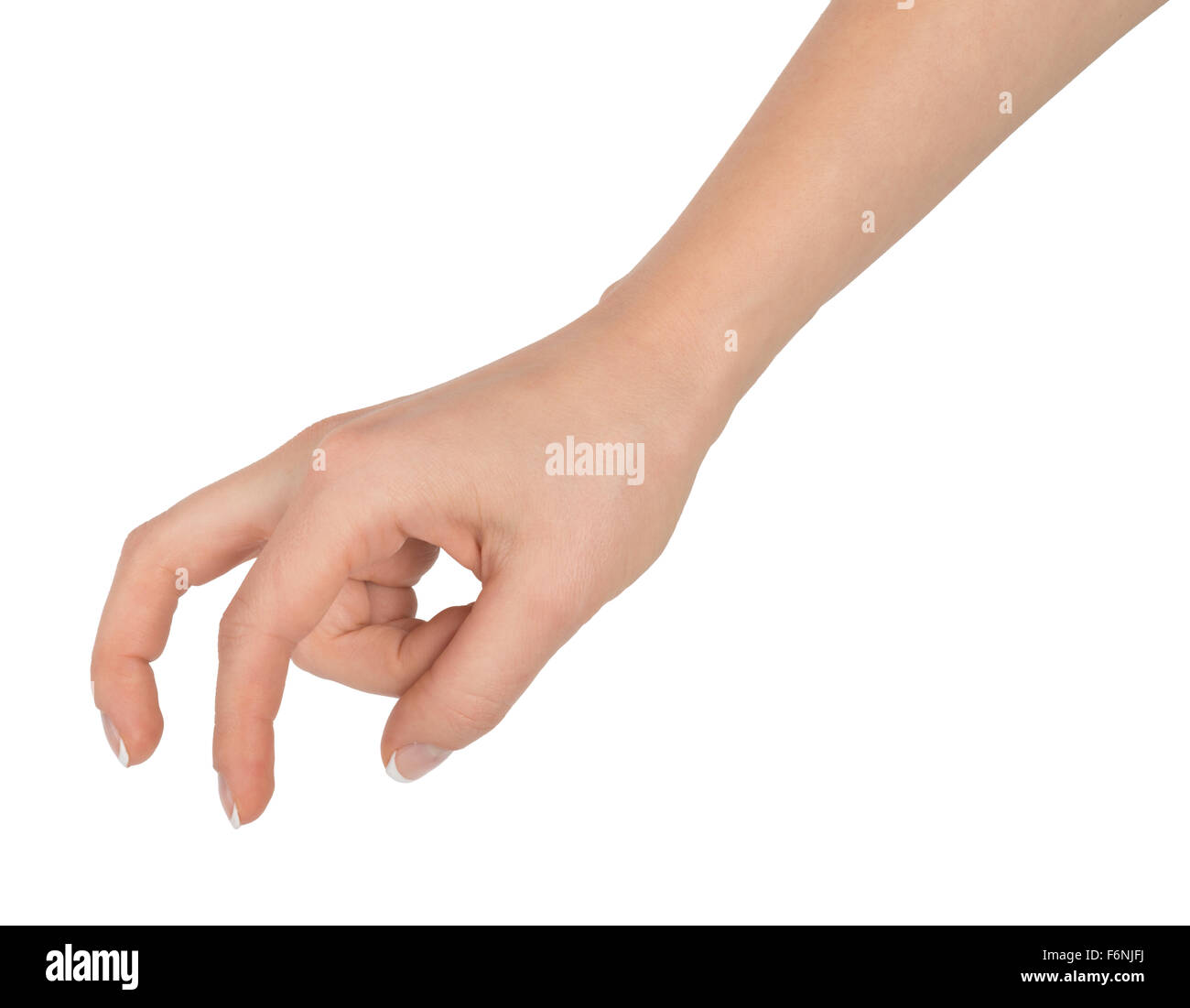 Womans arm on white Stock Photo - Alamy