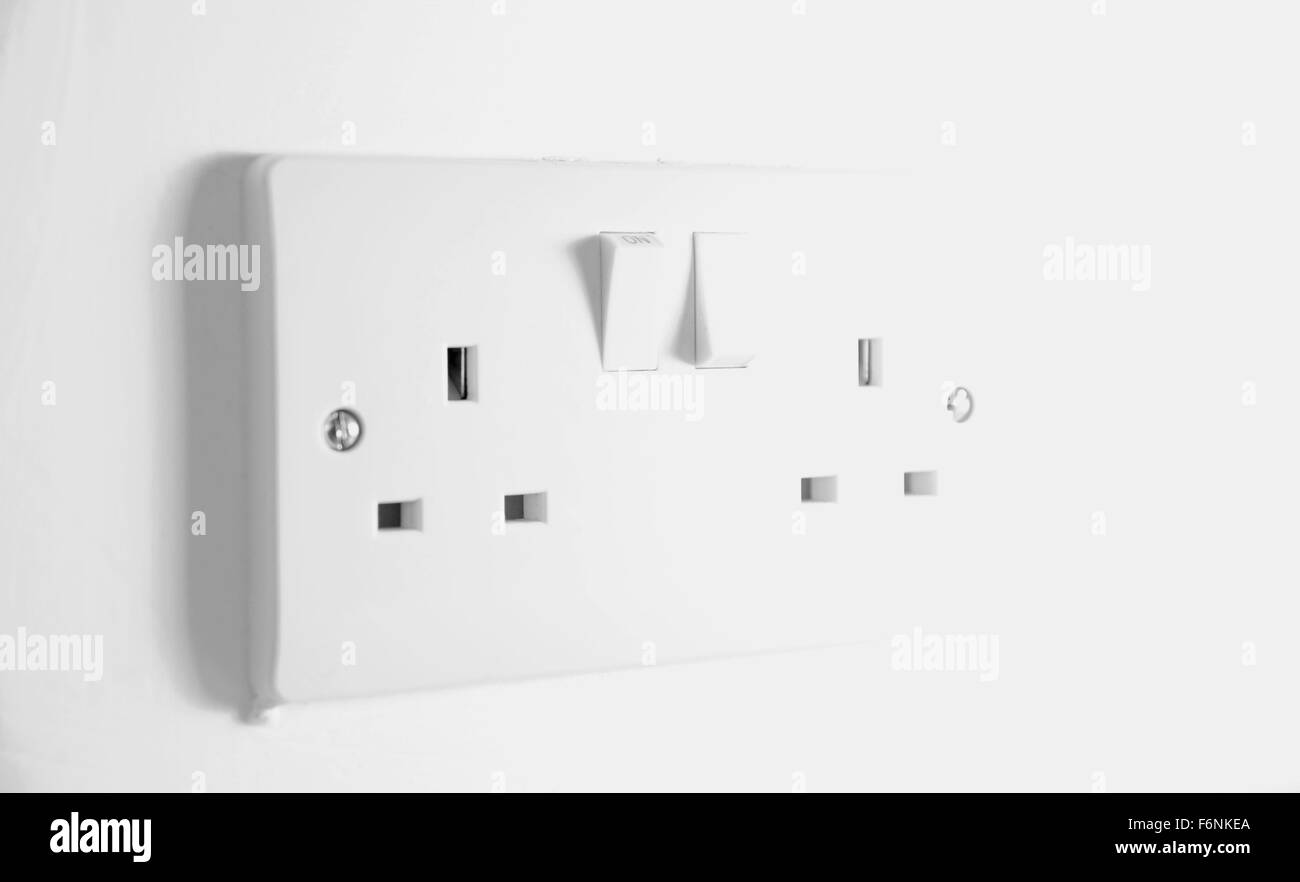 3 pin sockets Black and White Stock Photos & Images - Alamy