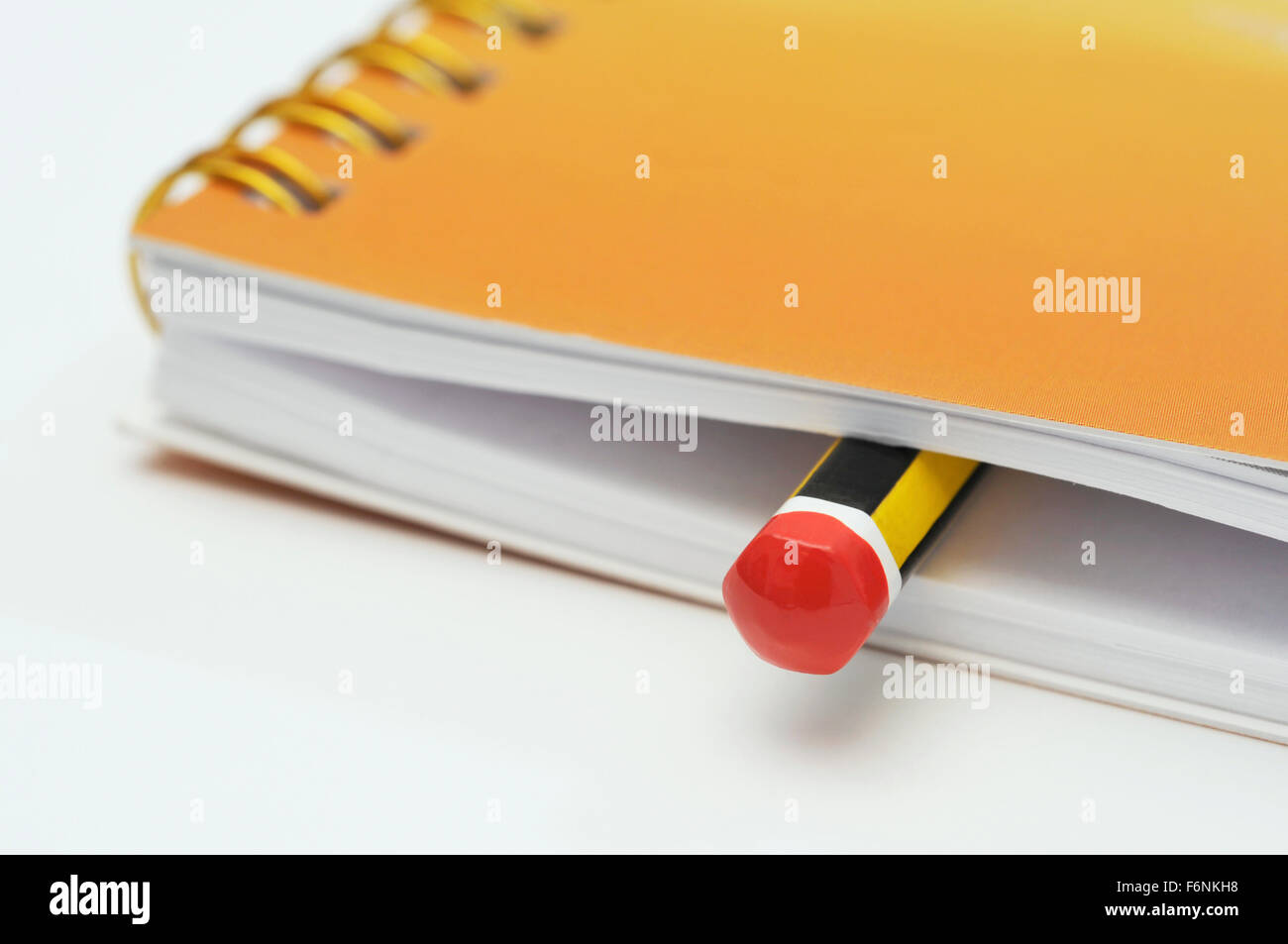 pencil and notebook Stock Photo - Alamy