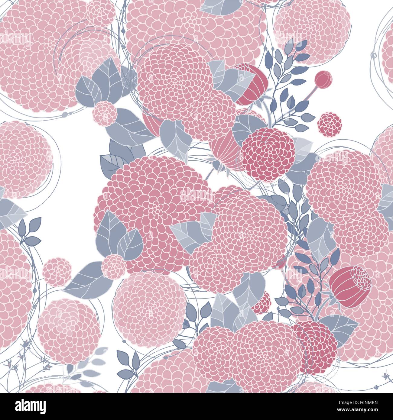 Seamless texture with asters Stock Vector Image & Art - Alamy
