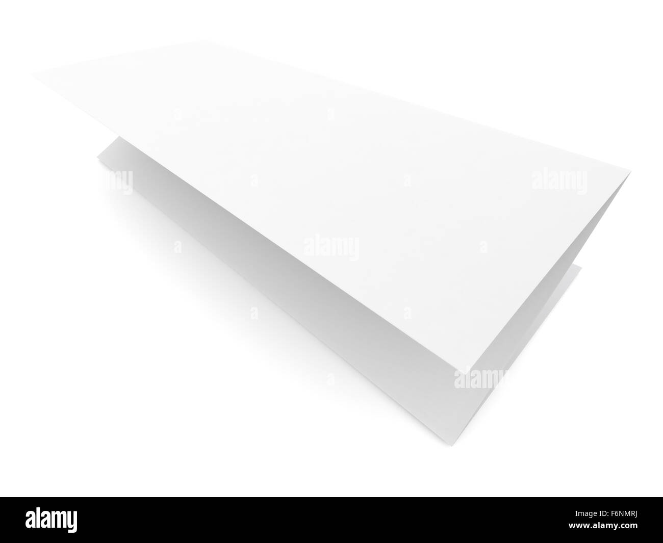Folded blank paper booklet Stock Photo - Alamy