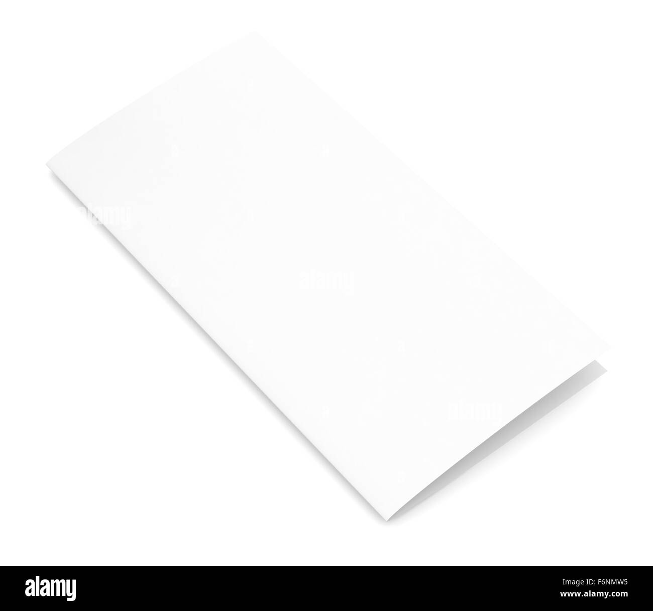 Blank paper booklet on white background Stock Photo - Alamy