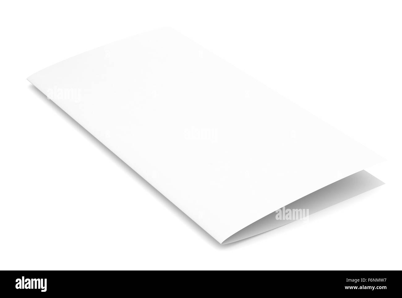 Empty paper booklet, side view Stock Photo - Alamy